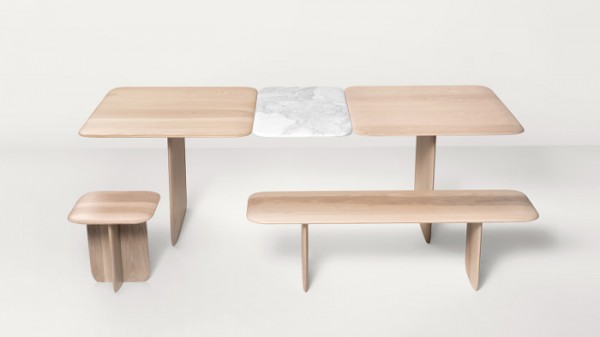 Collection Poise table et banc par Box Clever - Blog Esprit Design